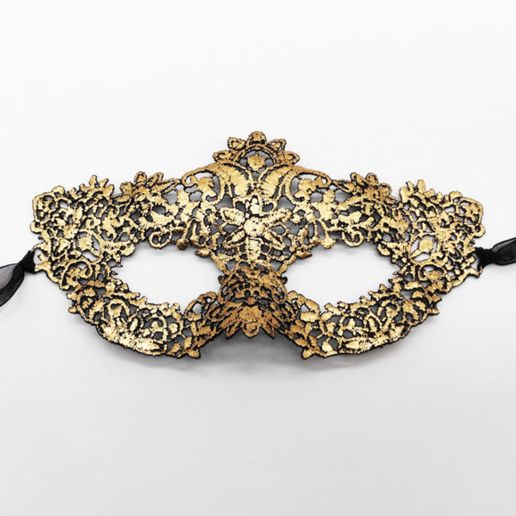 Accessories | Thick Lace Metallic Mardi Gras Masquerade Masks | Poshmark